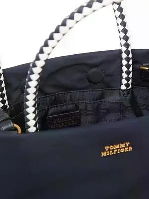 Tommy Hilfiger Woven-handle Marina Bucket Tote Bag
