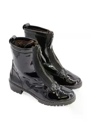STUART WEITZMAN Zip-up Patent Leather Boots