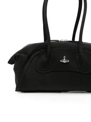VIVIENNE WESTWOOD Orb-plaque Shoulder Bag - Black