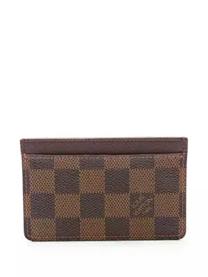 LOUIS VUITTON 2008 Damier Ebene Card Holder