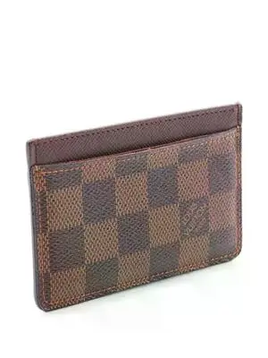 LOUIS VUITTON 2008 Damier Ebene Card Holder