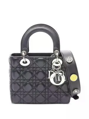 Dior Small Lady Tote Bag - Black