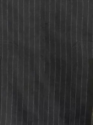TOM FORD Pinstripe Zip Detail Midi Skirt