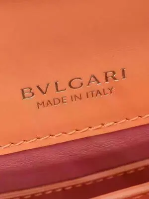 BVLGARI Serpenti Forever Chain Flap Shoulder Bag - Orange