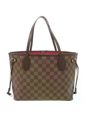 LOUIS VUITTON Damier Ebene Neverfull Pm Tote Bag