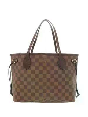 LOUIS VUITTON Damier Ebene Neverfull Pm Tote Bag