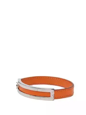 Hermès Leather Pousse Pousse Bracelet