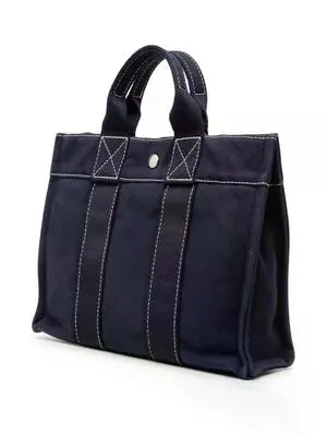 Hermès Canvas Fourre Tout Pm Tote Bag - Blue