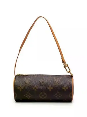LOUIS VUITTON Monogram Papillon Pochette Handbag - Brown