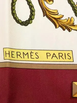 Hermès 1980-2000 Les Cles Silk Scarf 90 Scarves - White