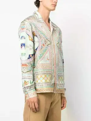 Casablanca Le Labyrinthe-print Silk Shirt