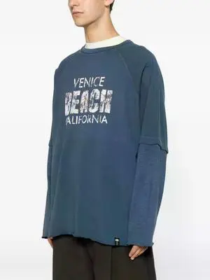Palm Angels Slogan-print Raglan-sleeve T-shirt