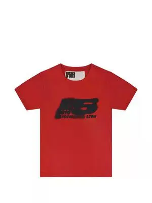 SP5DER Graphic Print T-shirt - Red