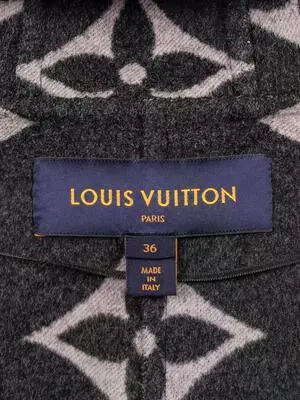 LOUIS VUITTON Monogram Belted Coat