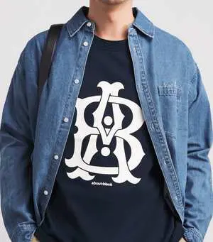 ABOUT:BLANK Script Denim Shirt