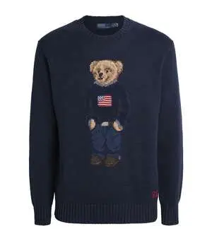 Polo Ralph Lauren Cotton-linen Polo Bear Sweater