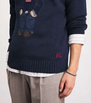 Polo Ralph Lauren Cotton-linen Polo Bear Sweater