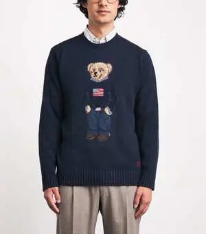 Polo Ralph Lauren Cotton-linen Polo Bear Sweater