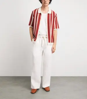 WAX LONDON Crochet Stripe Shirt