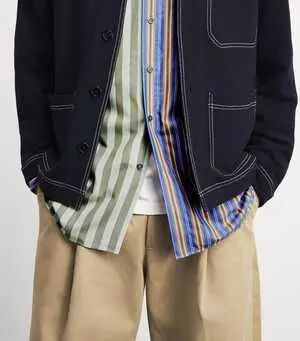 Paul Smith Cotton Stripe Mix Up Shirt