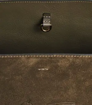 Etro Medium Suede Libra Shoulder Bag - Green