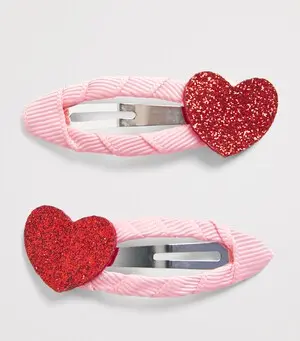 ROCKAHULA Love Heart Glitter Hair Clips