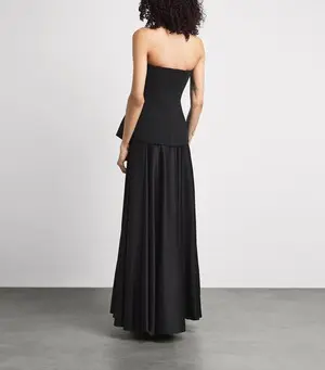 Solace London Oriana Peplum Maxi Dress