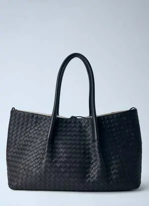 Bottega Veneta Large Pinacoteca Intrecciato Tote Bag