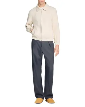 Sandro Fw26 Jones Cotton Zip Up Jacket