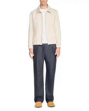 Sandro Fw26 Jones Cotton Zip Up Jacket