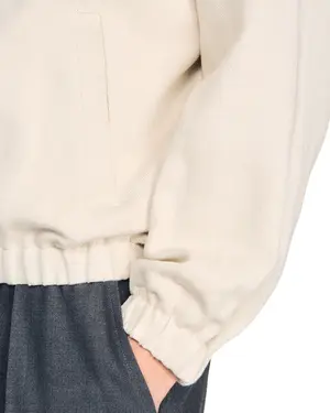 Sandro Fw26 Jones Cotton Zip Up Jacket