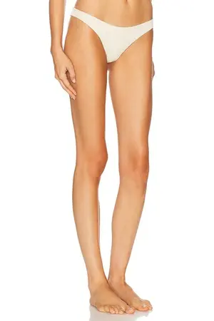 ZIAH Tweed Beaded Cut Out Bikini Bottom