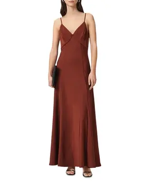 ALLSAINTS Irina Maxi Dress - Rust Brown