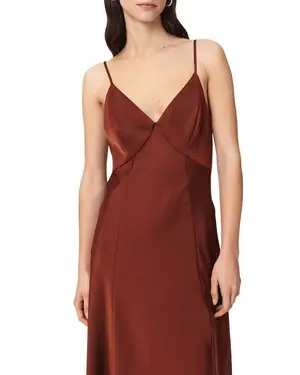 ALLSAINTS Irina Maxi Dress - Rust Brown
