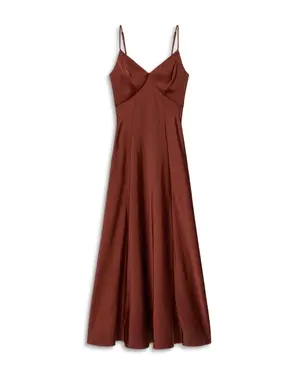 ALLSAINTS Irina Maxi Dress - Rust Brown