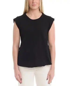 WILT CLOTHING Ruched Shoulder Tee Black