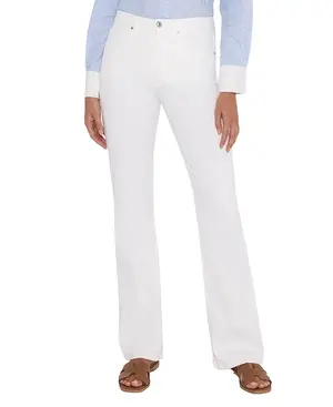 RUDES DENIM Isabella Mini Flare In White