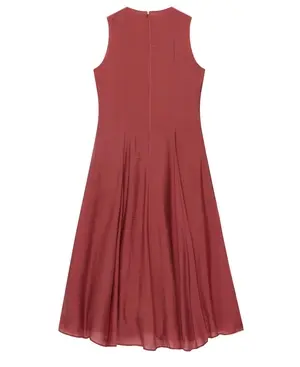 Mint Velvet Luxe Sleeveless Midi Dress - Red