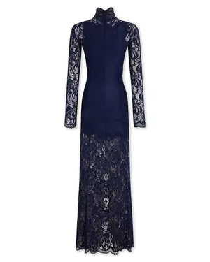 Rabanne Lace Maxi Dress - Deep Navy