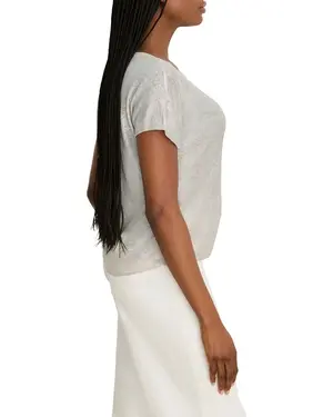 NIC+ZOE Glazed Feather Knit Sweater Top