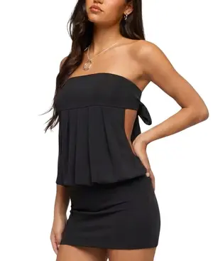 EDIKTED Alannah Backless Strapless Mini Dress