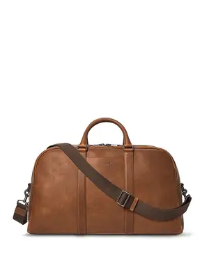 Shinola Runwell Leather Duffle Navigator - Medium Brown
