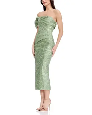Dress The Population Cyprus Off The Shoulder Midi Dress