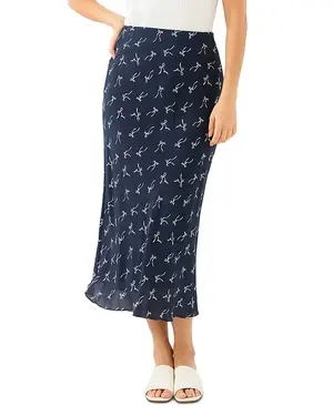 Karen Kane Bias Cut Midi Skirt - Print