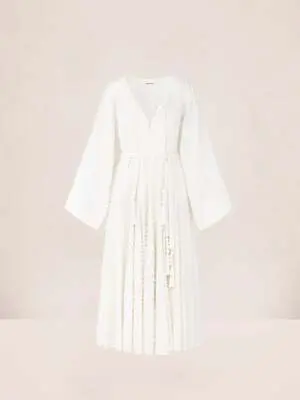 Alexis Morocco Dress Long Sleeve Embroidered Midi