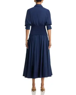 Simkhai Ovie Knit Cotton Midi Skirt