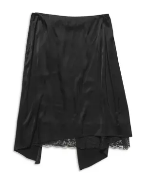 Acne Studios Lace Trim Skirt - Black