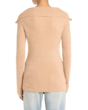 Acne Studios Zip Front Cashmere Sweater