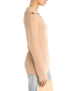 Acne Studios Zip Front Cashmere Sweater