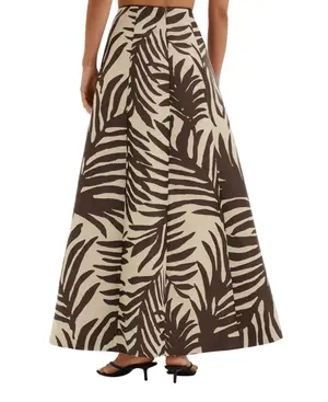 MALINA Meline Jacquard Midi Skirt